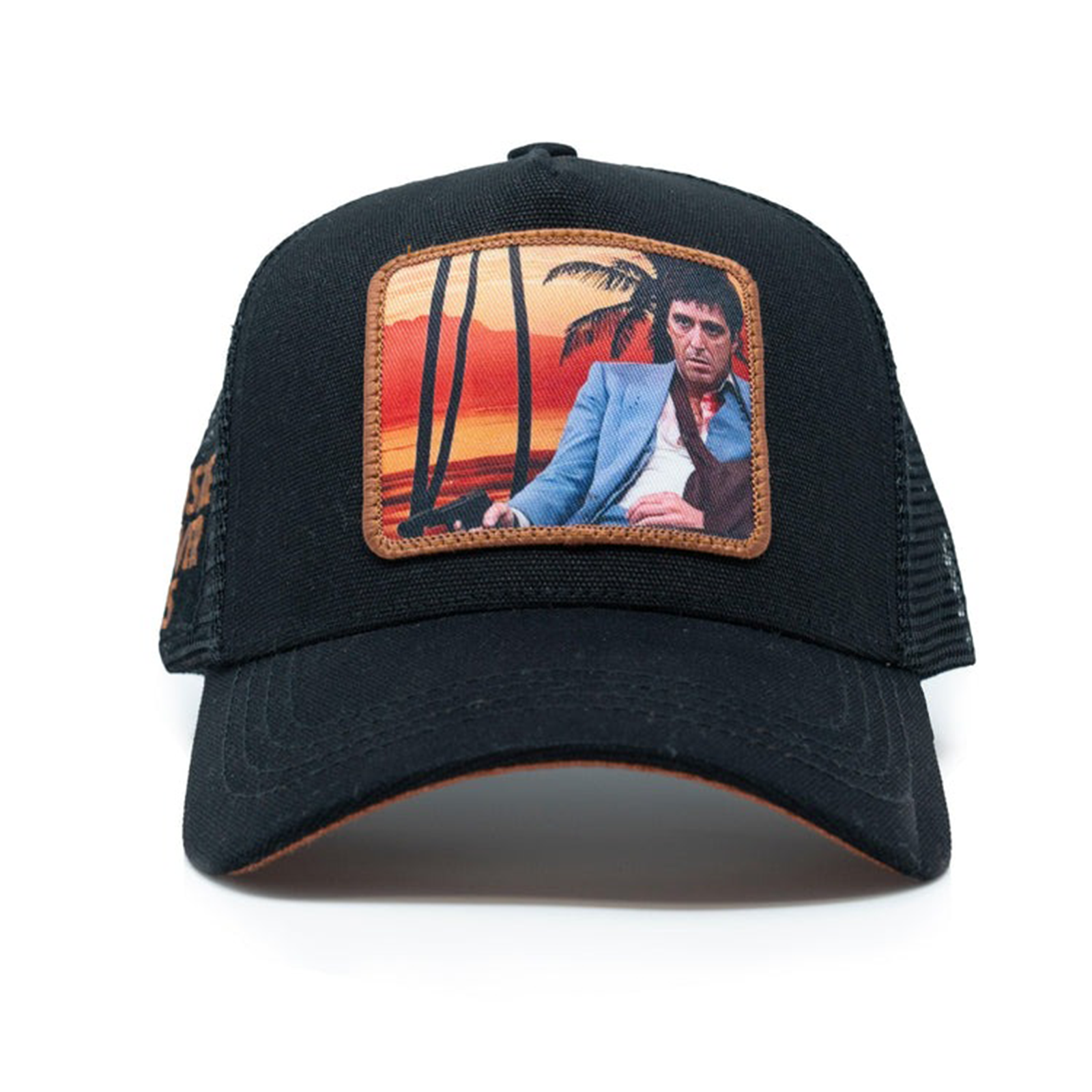 Scarface Black & Orange Trucker Hat – Gold Star Hat