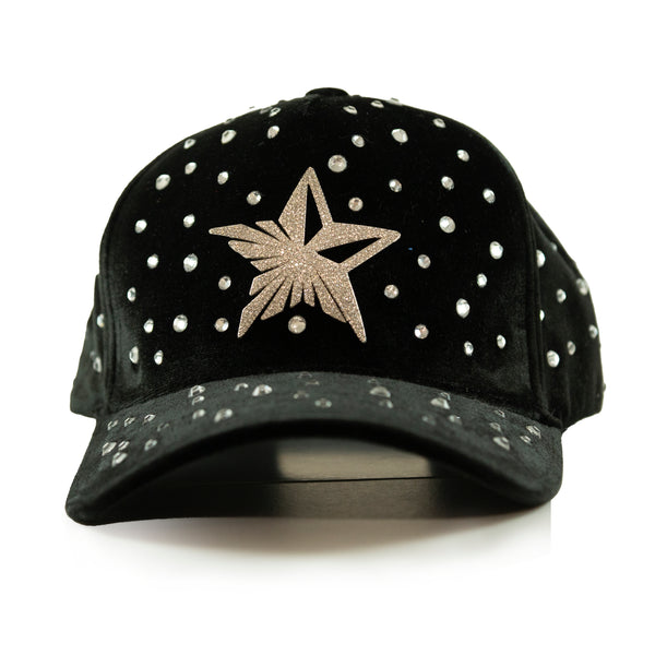 Starlit Crown Black Hat – Gold Star